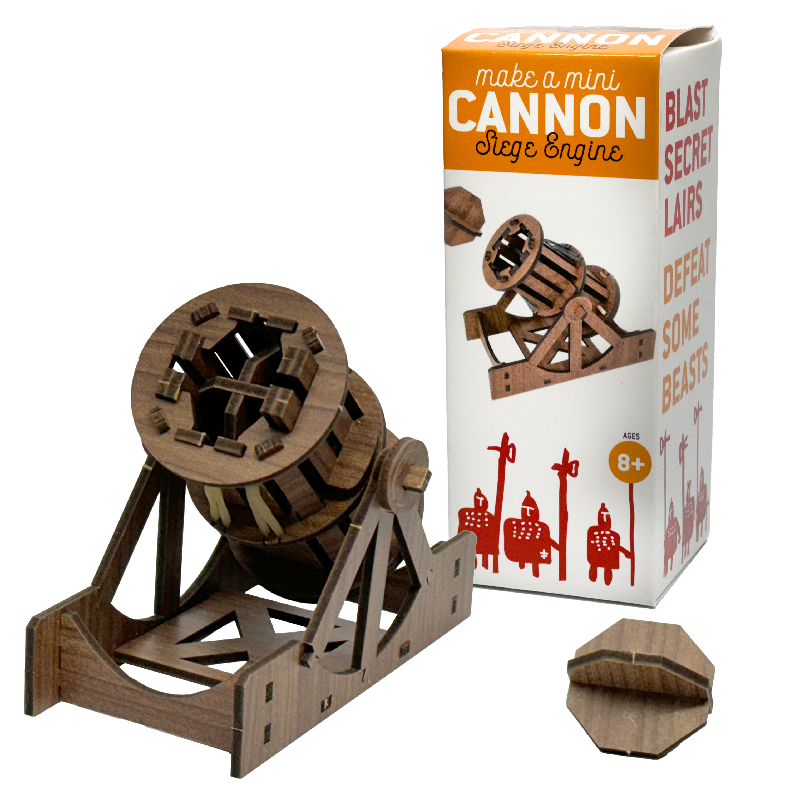 Mini Cannon : Wooden Engineering Model Building Kit – ROM Boutique