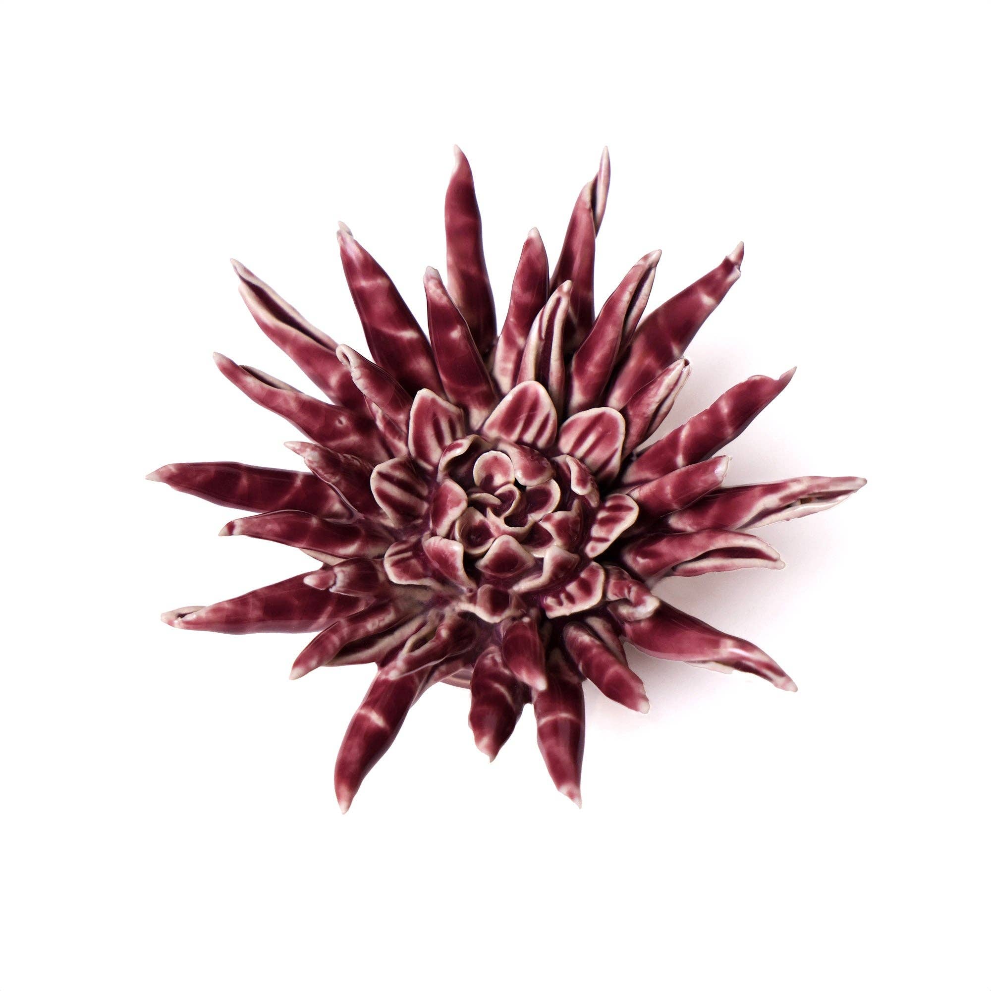 Ceramic Wall Art Purple Flower – ROM Boutique
