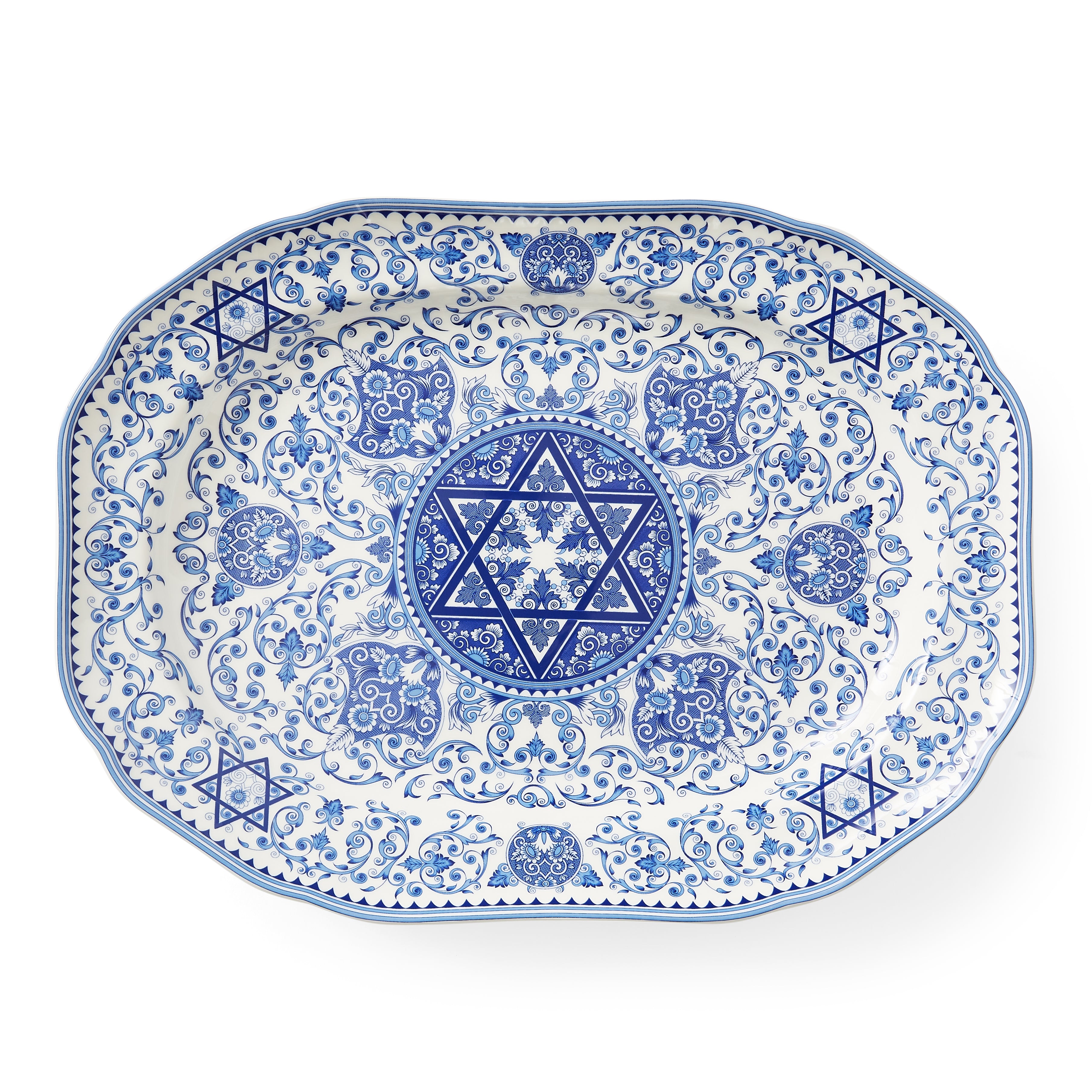 Judaica Oval Platter – ROM Boutique