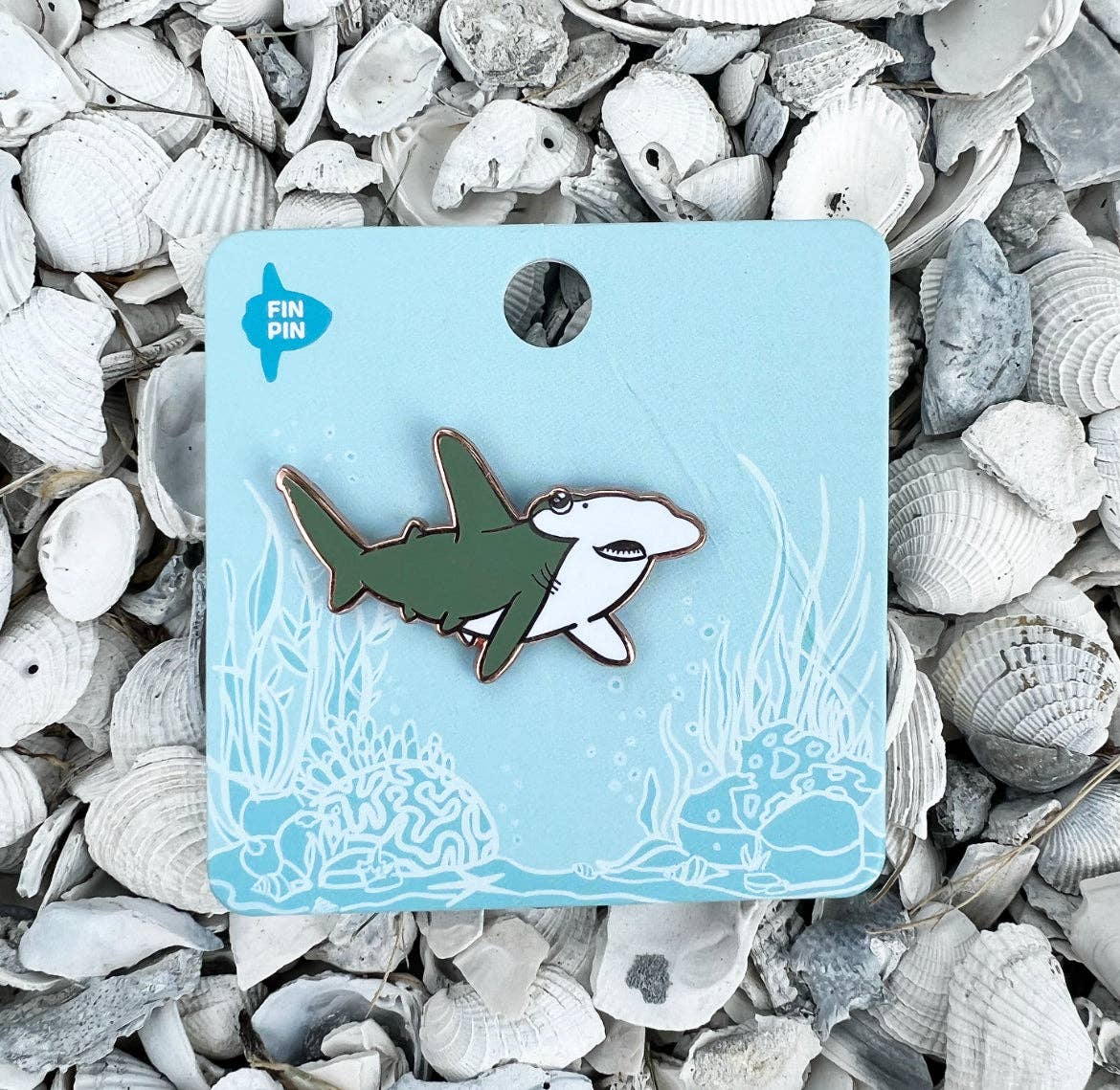 Great hammerhead shark pin – ROM Boutique